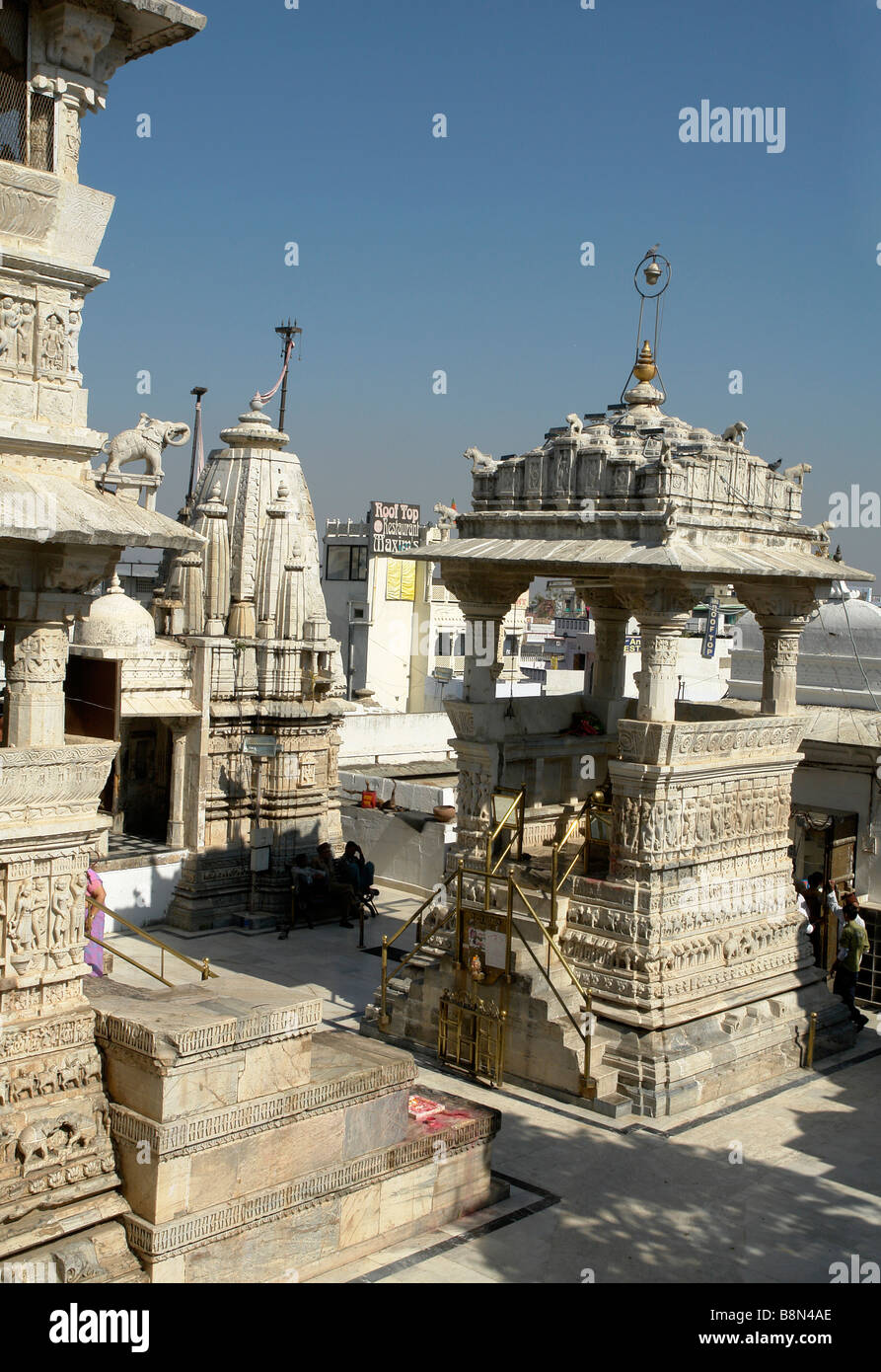 at the jagdish temple Stock Photo - Alamy