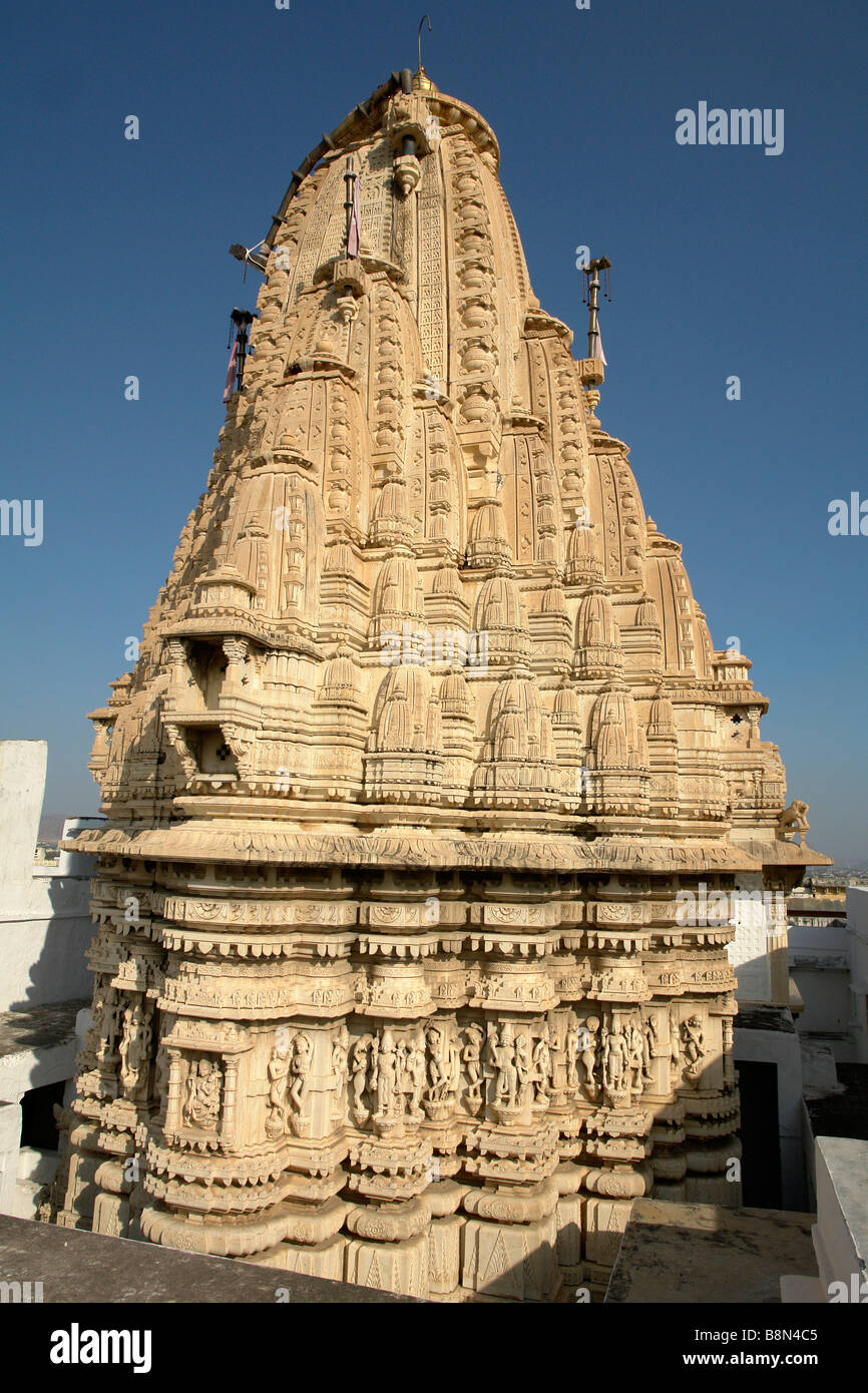 sandstone carved temple Stock Photo - Alamy