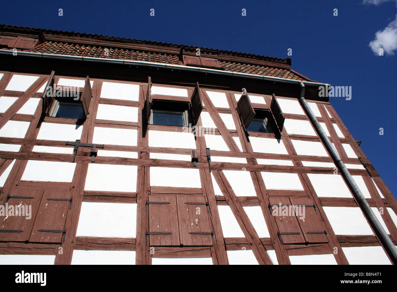 Traditional Timber Building in old Hanseatic League City of Klaipeda ...