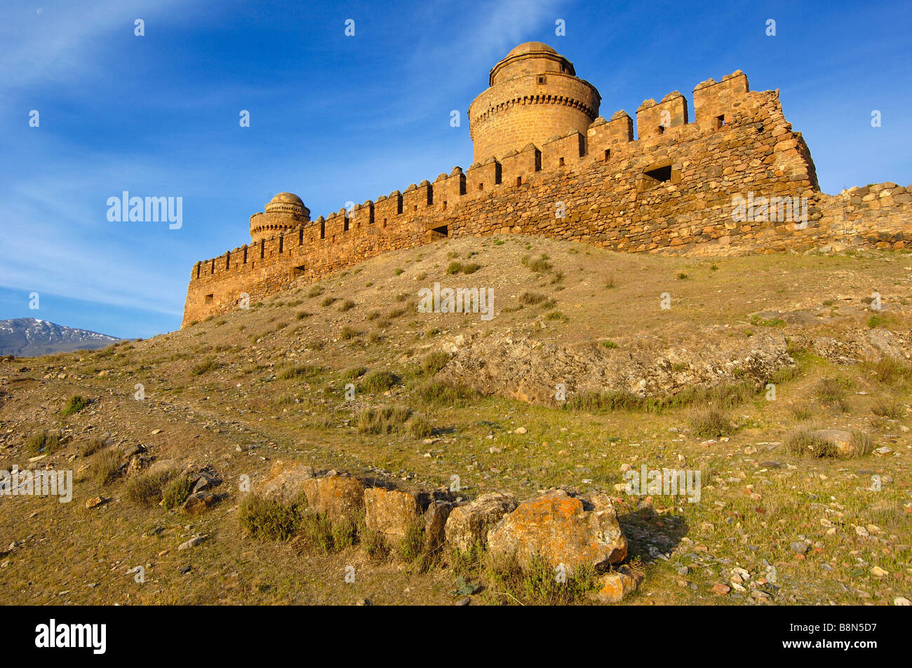 La Calahorra Renaissance castle S XVI at la Calahorra village Granada ...