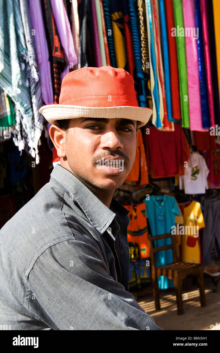 shop keeper outside his shop in Dahab town, Egypt Stock Photo - Alamy