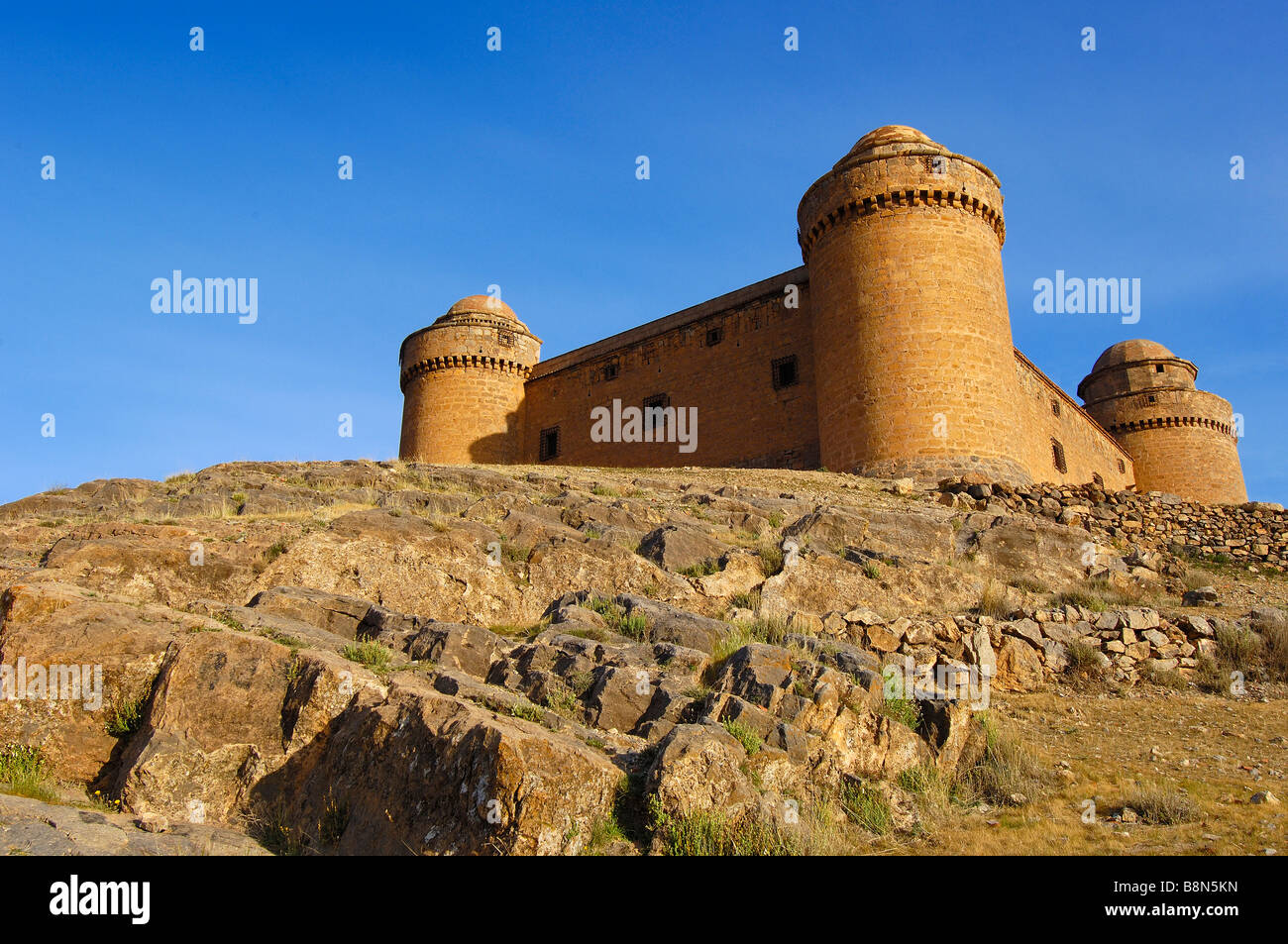 La Calahorra Renaissance castle S XVI at la Calahorra village Granada ...