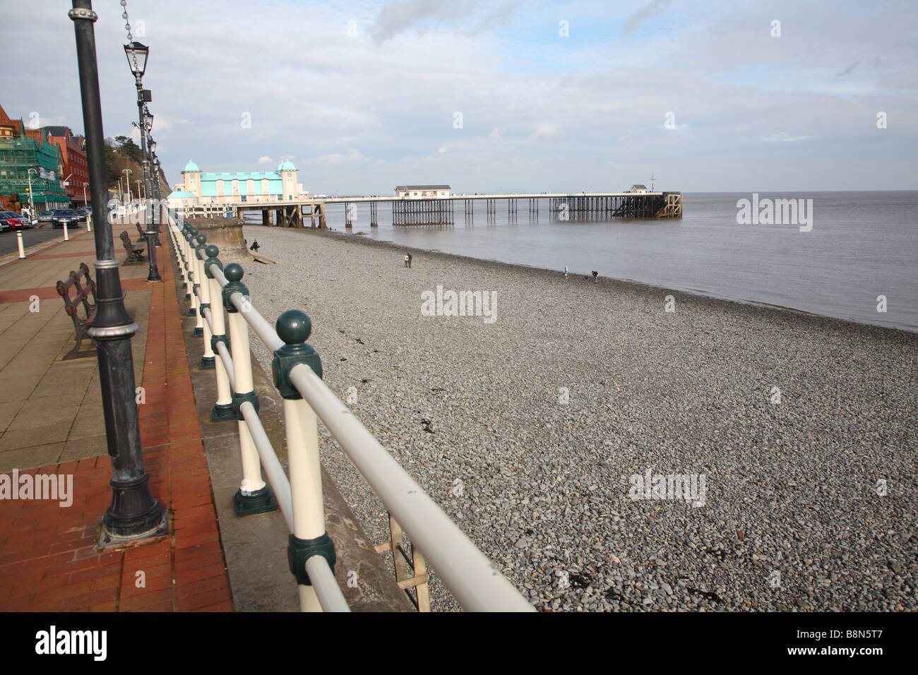 Pier and sea front Penarth Wales Stock Photo - Alamy