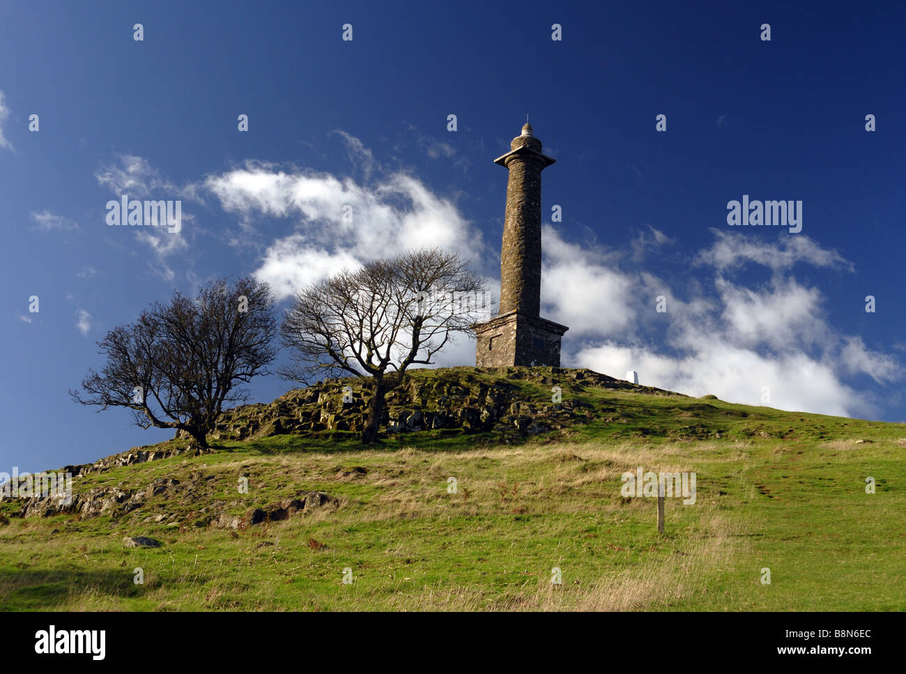 Rodney's Pillar on Breidden Hill, Shropshire, West Midlands, England ...