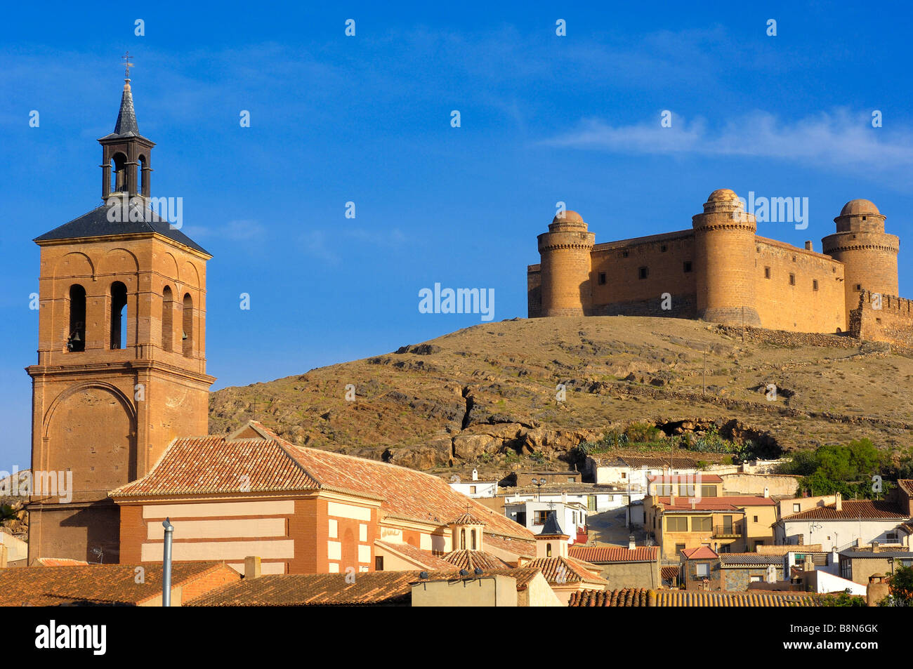 La Calahorra Renaissance castle S XVI at la Calahorra village Granada ...