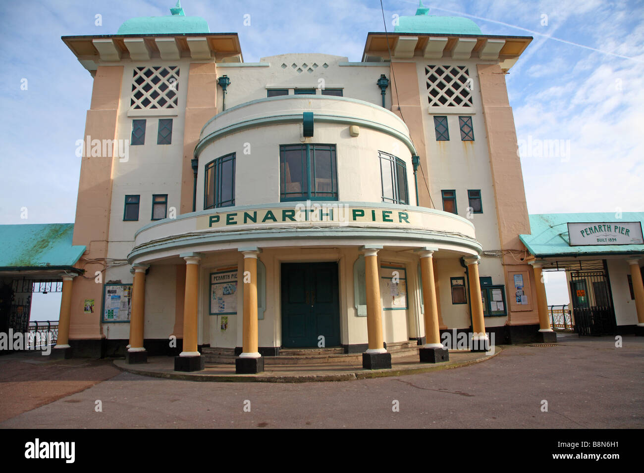 Pier and sea front Penarth Wales Stock Photo - Alamy