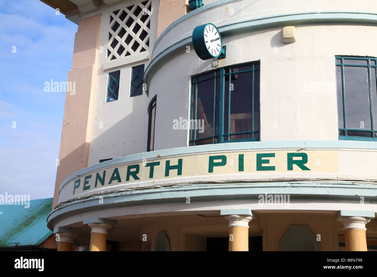 Pier and sea front Penarth Wales Stock Photo - Alamy
