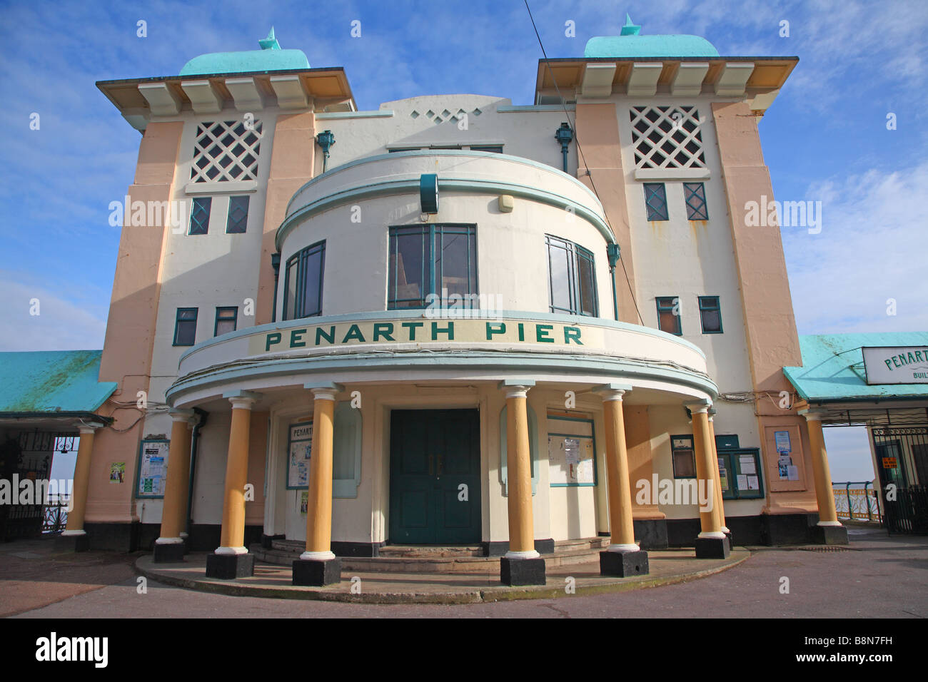 Pier and sea front Penarth Wales Stock Photo - Alamy