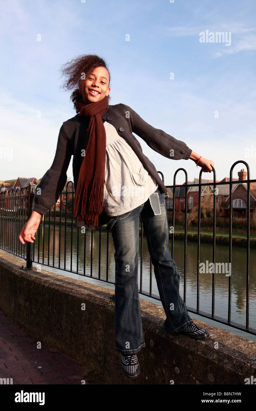 united kingdom young and fashionable mixed race girl Stock Photo - Alamy