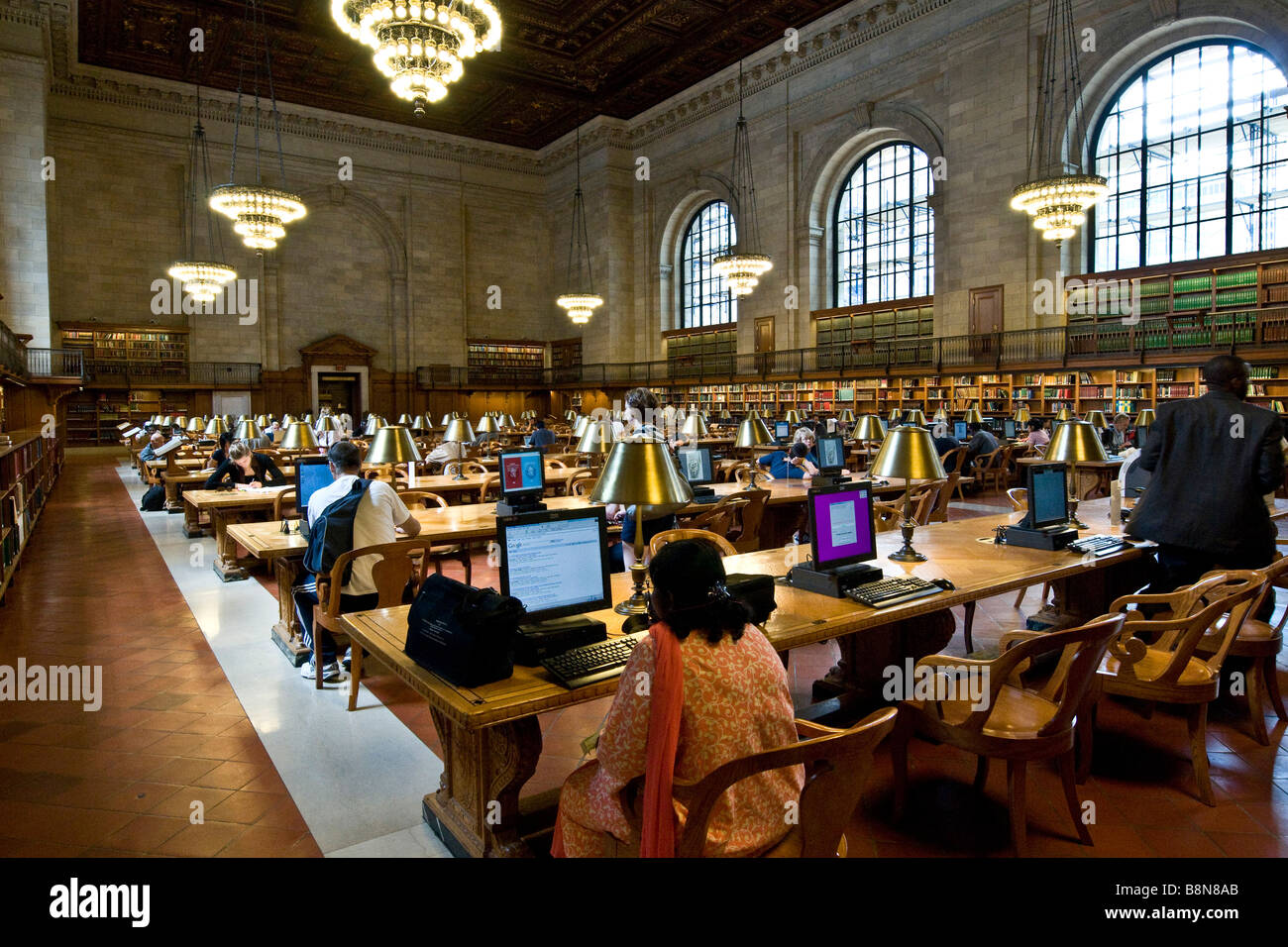New york public library reading room hi-res stock photography and ...