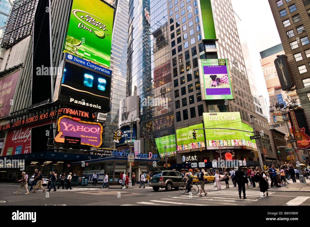Times square street scene Stock Photo - Alamy