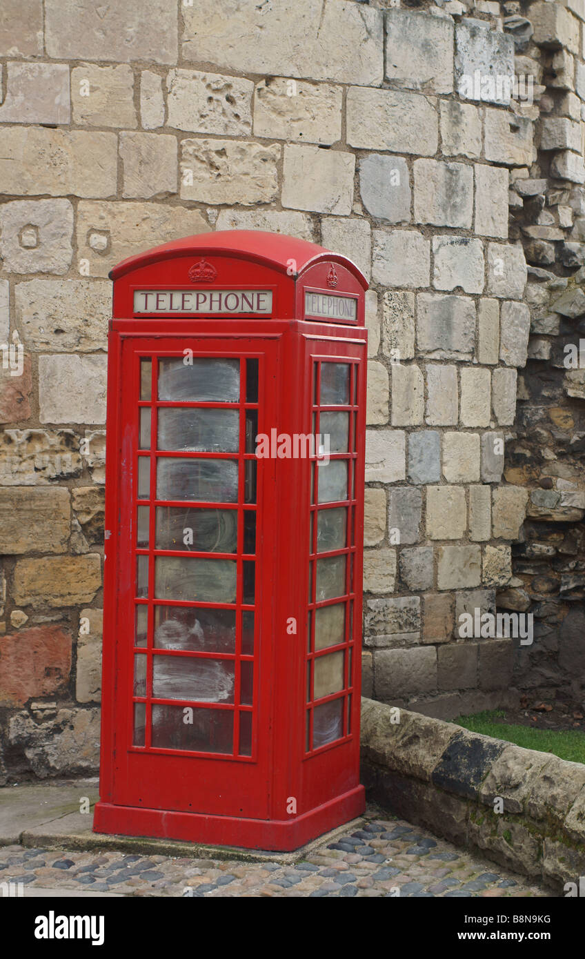 Old Fashioned British Telephone Box in York Stock Photo - Alamy