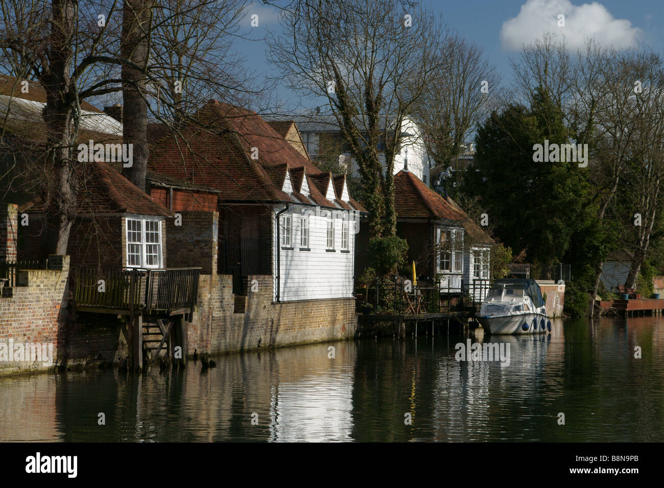 The River Lee at Ware Stock Photo - Alamy