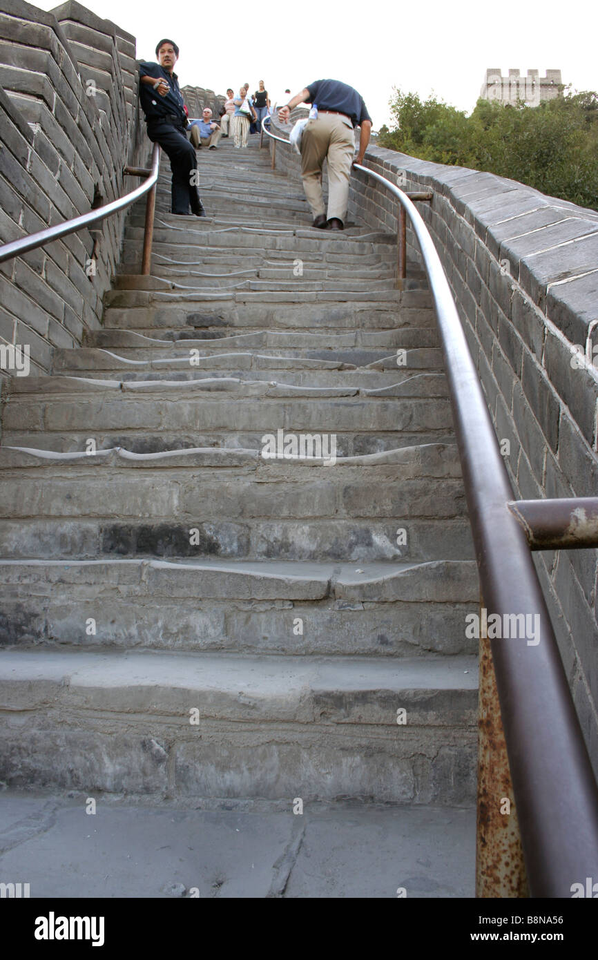 Worn out steps on the Great Wall of China Stock Photo - Alamy