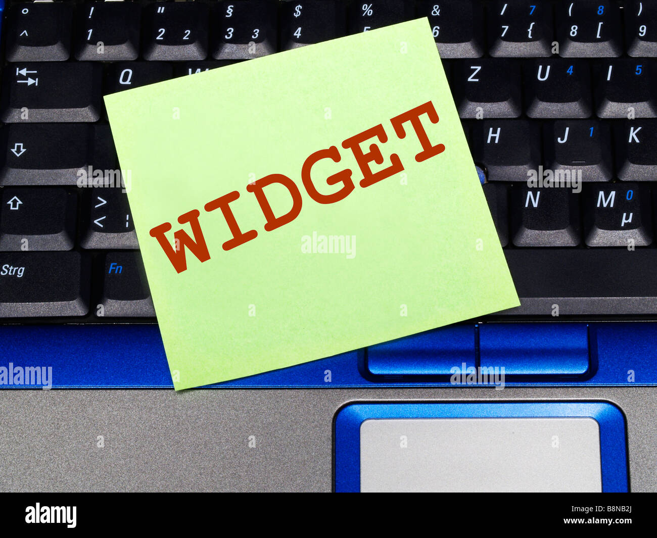 memo note on notebook, widget Stock Photo - Alamy