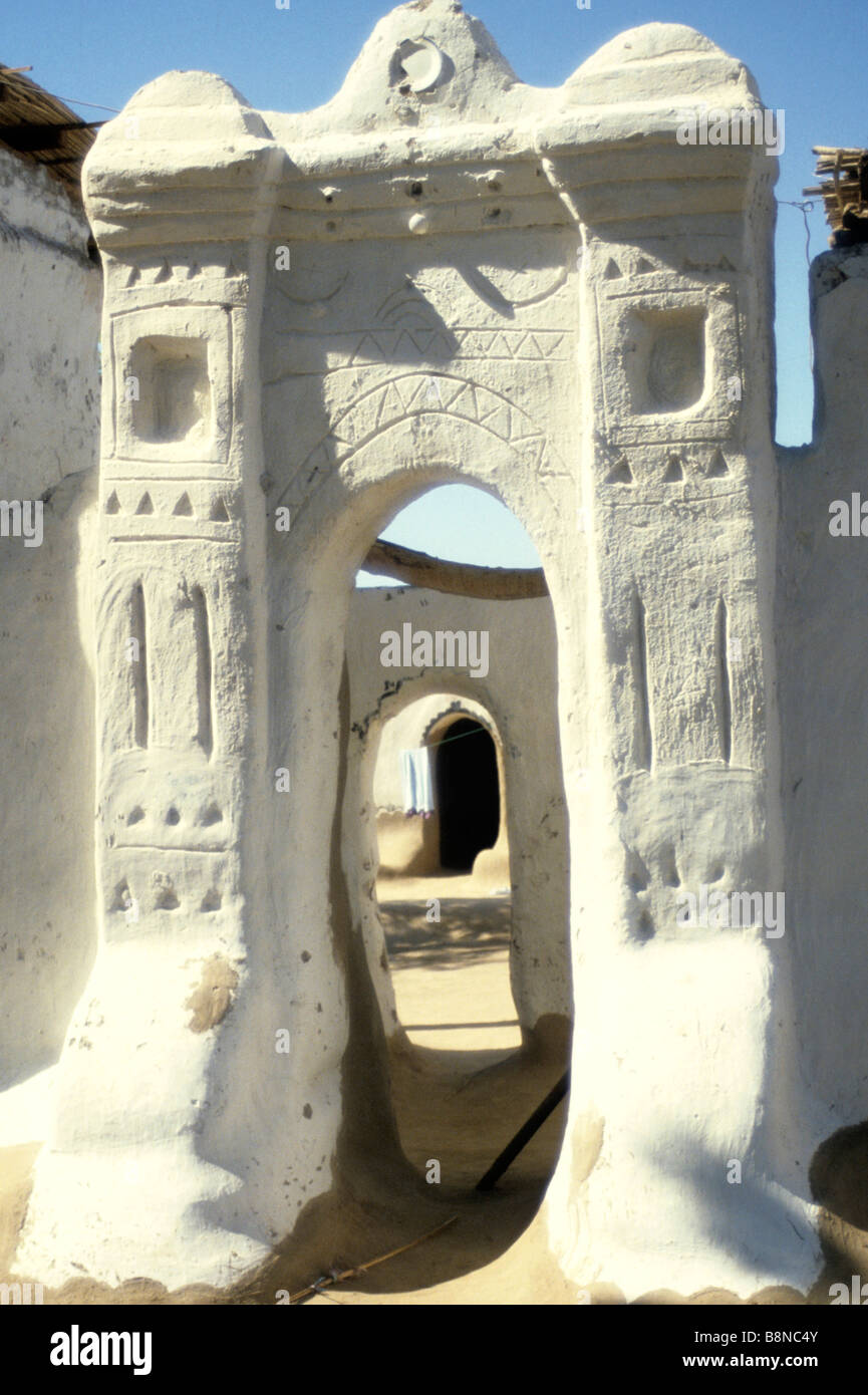 Traditional Nubian adobe architecture Stock Photo - Alamy