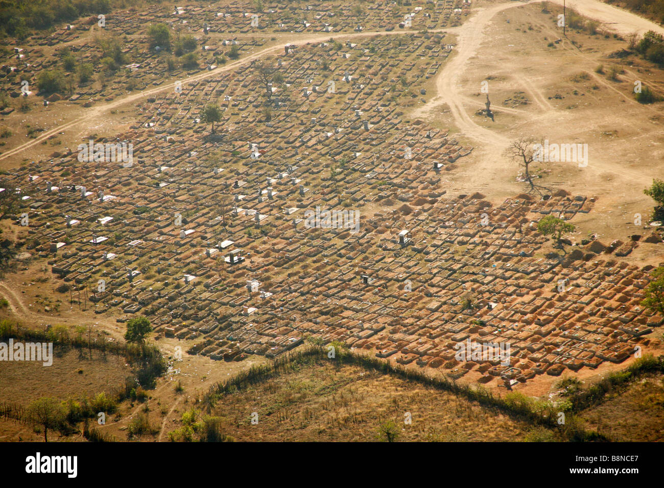 Grave yard in rural South Africa Stock Photo - Alamy
