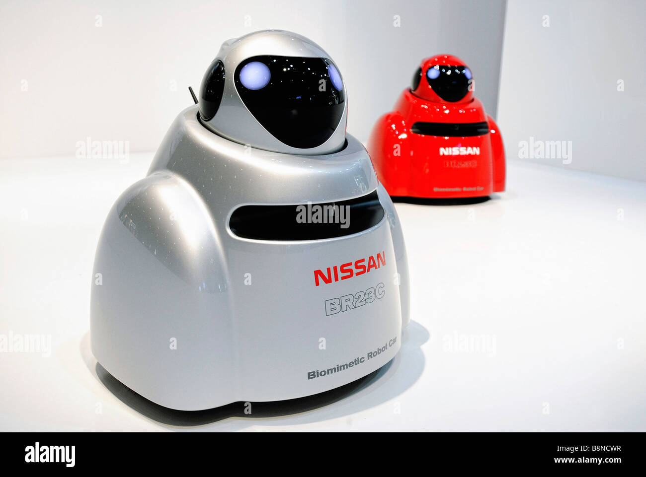 Nissan's biometric robot car BR23C is demonstrated in Japan Stock Photo ...
