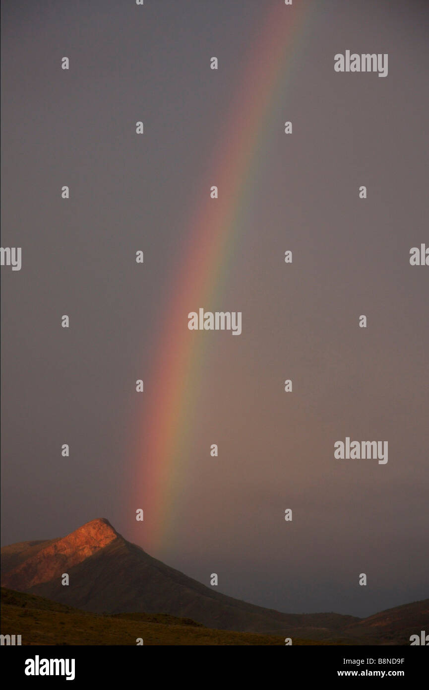 Rainbow in the Namibian countryside Stock Photo - Alamy