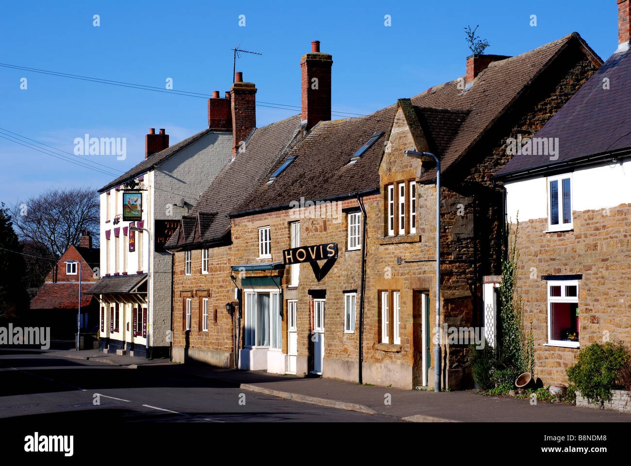 Old plough pub braunston village hi-res stock photography and images ...