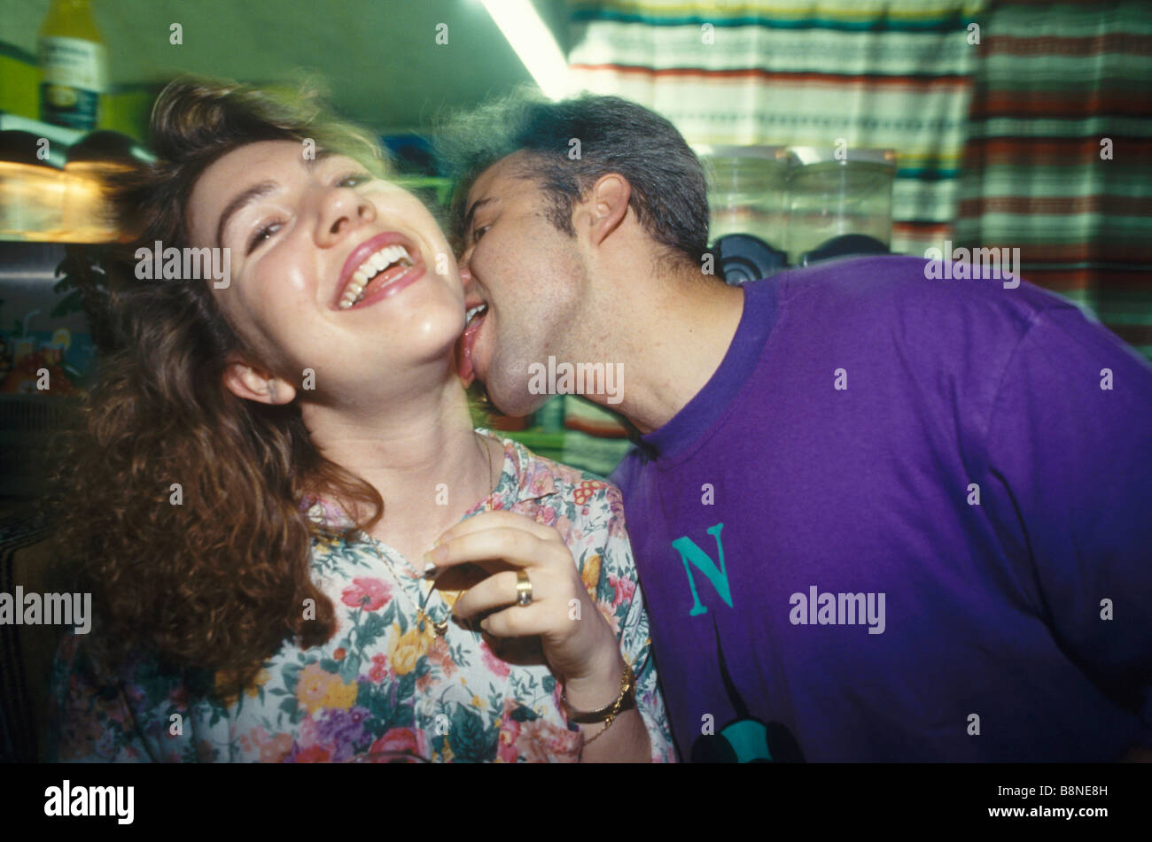 A fun-loving couple hanging out together Stock Photo - Alamy