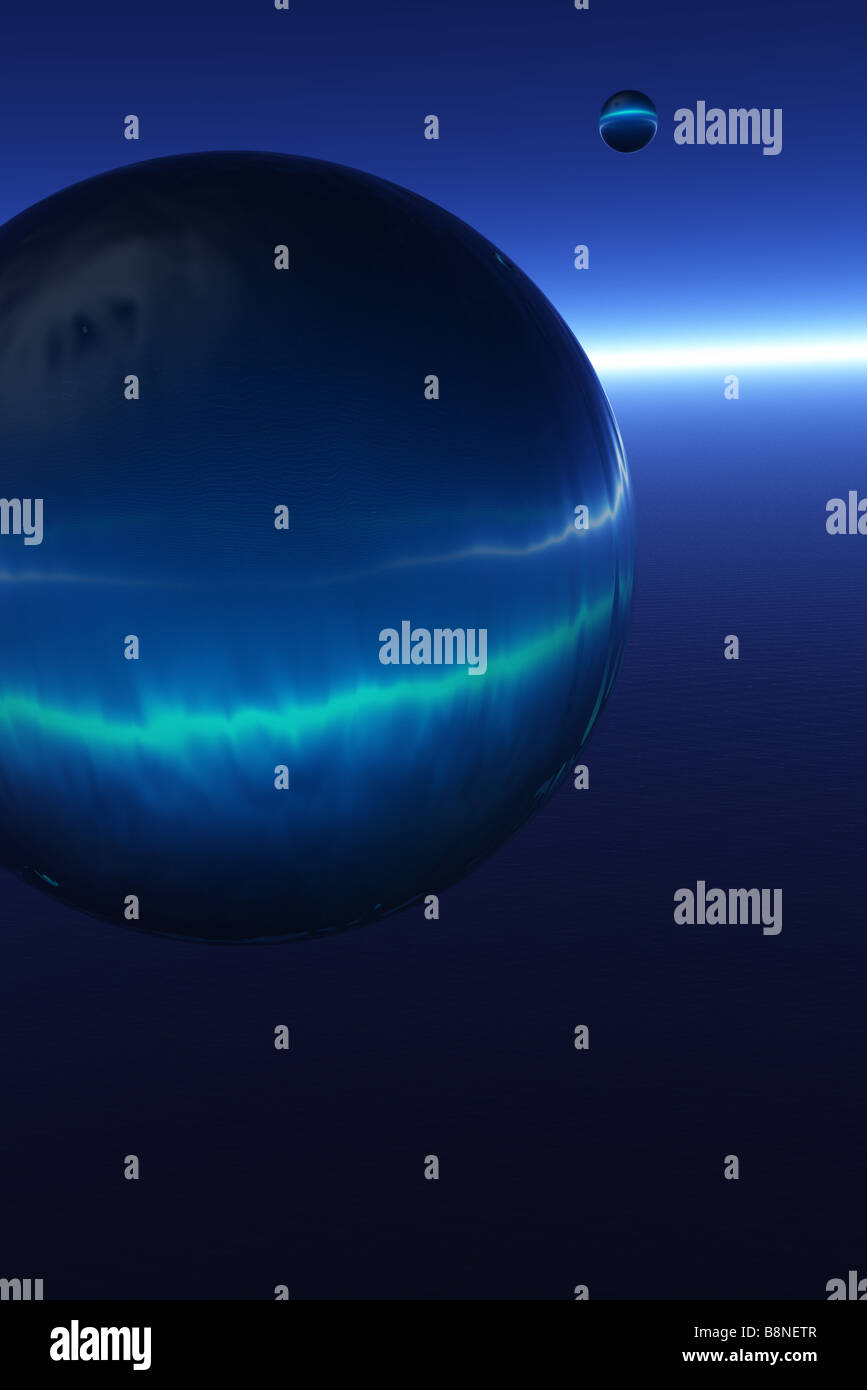 Futuristic Science Fiction scene scenes Stock Photo - Alamy