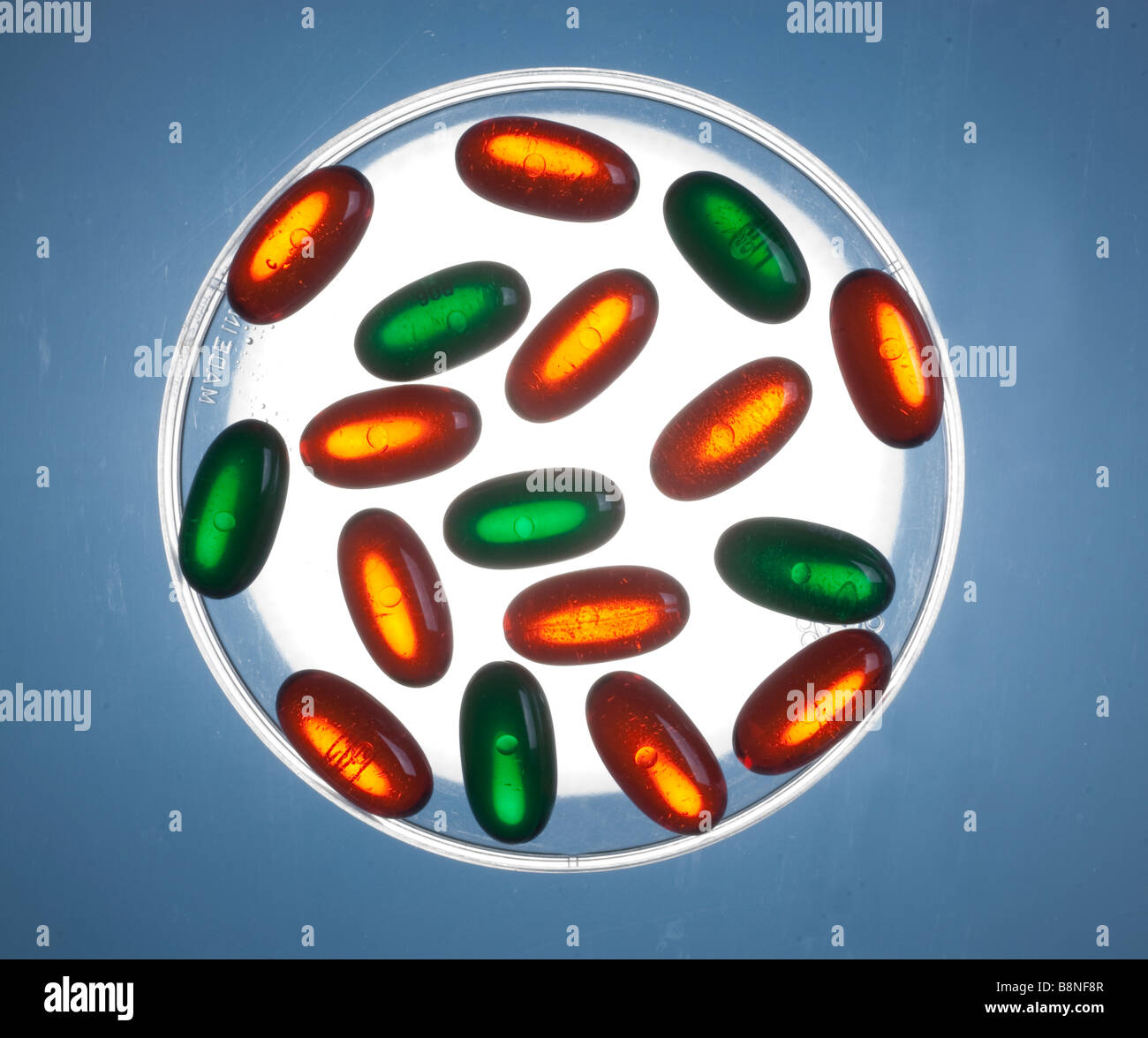 Over the counter liquid filled cold medicine gel capsules Stock Photo ...