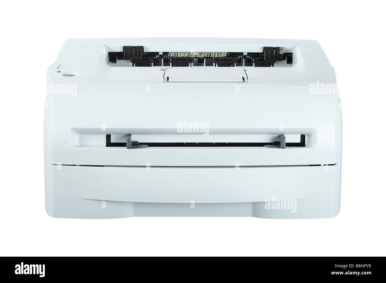 Gray laser printer with clipping path isolated on white background ...