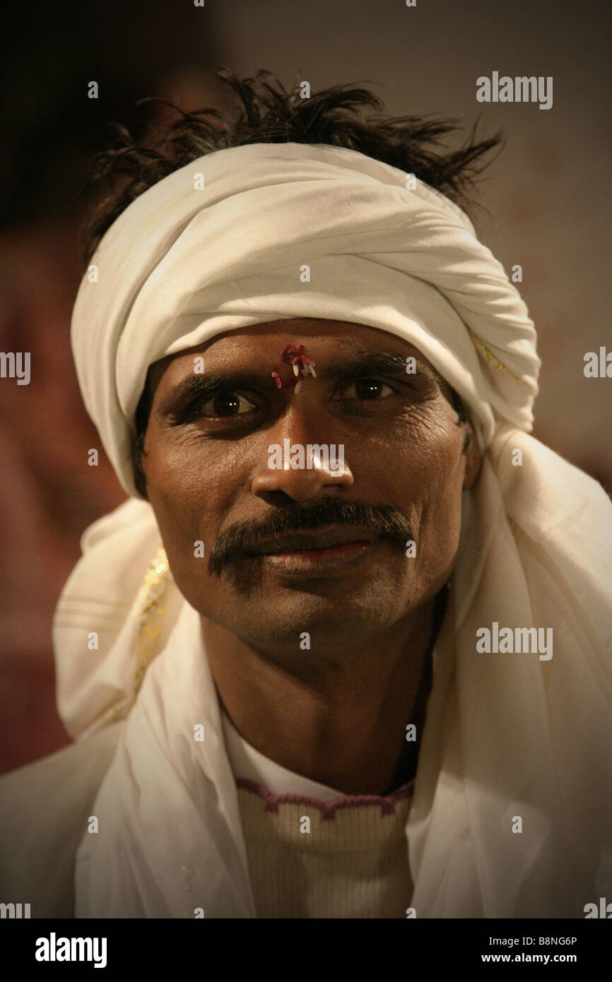 Man at Religious ceremony in india Stock Photo - Alamy