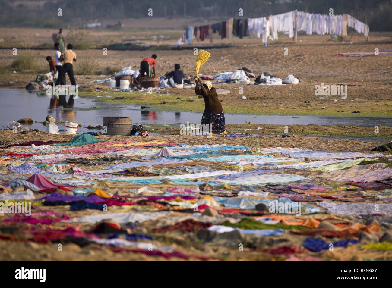 people doing there washing Stock Photo - Alamy