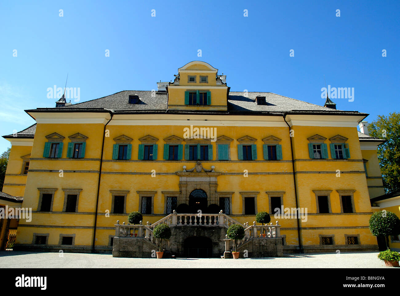 The Palace or Castle of Hellbrunn in Salzburg in Austria Stock Photo ...