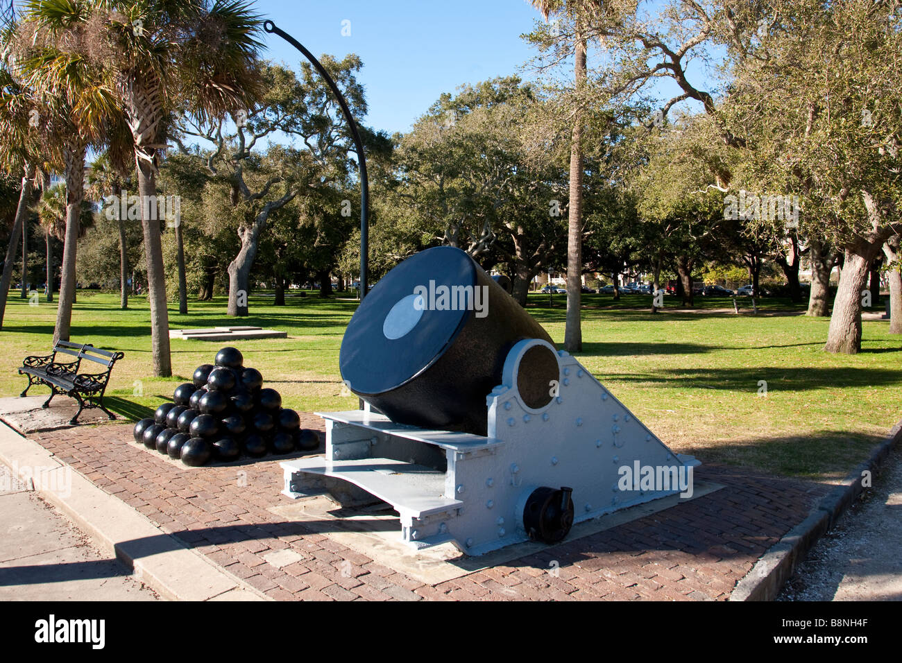 A Civil War era mortar, used by the Army of the Confederate States of ...