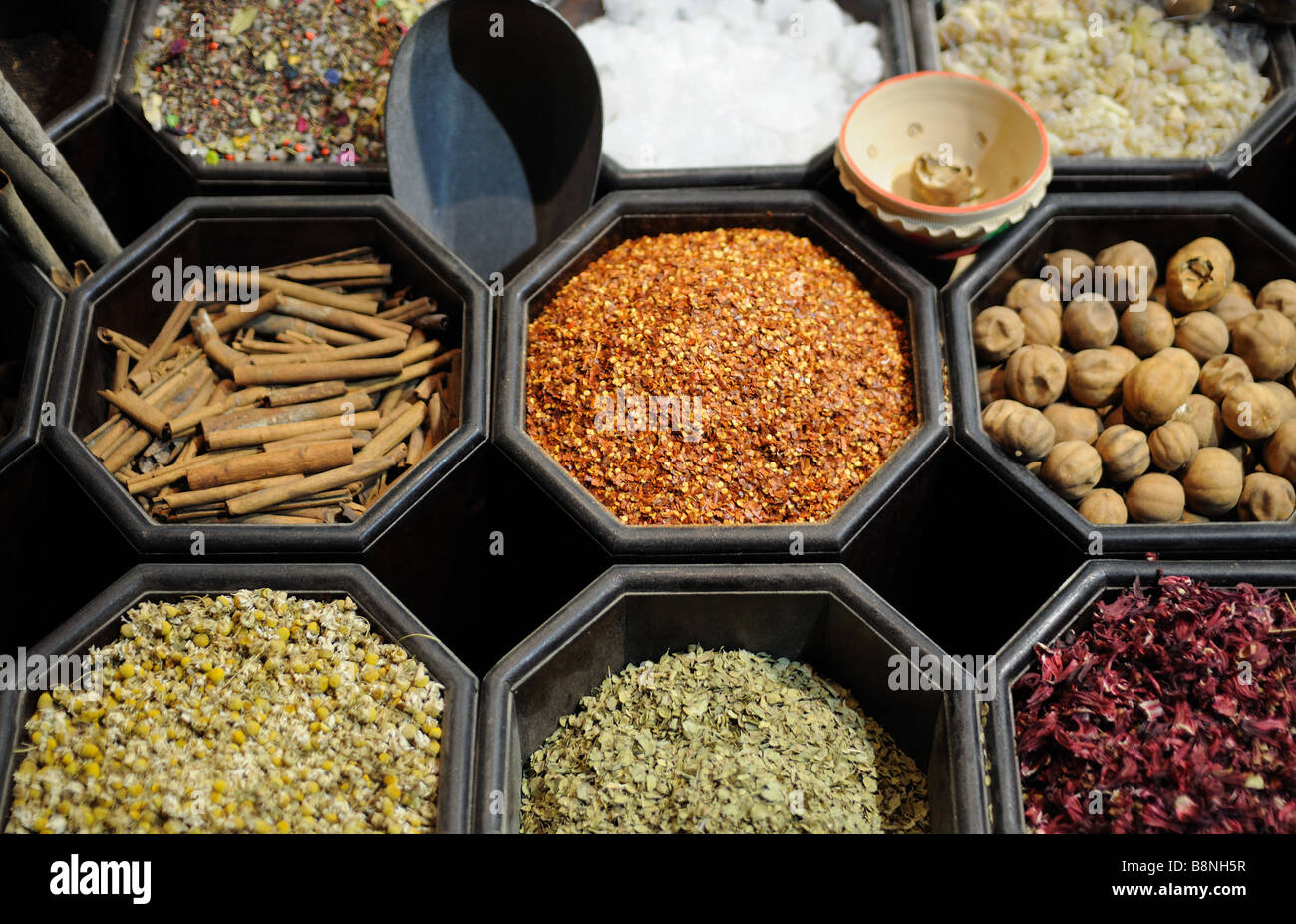 Arabic spices for sale in Dubai, United Arab Emirates Stock Photo - Alamy