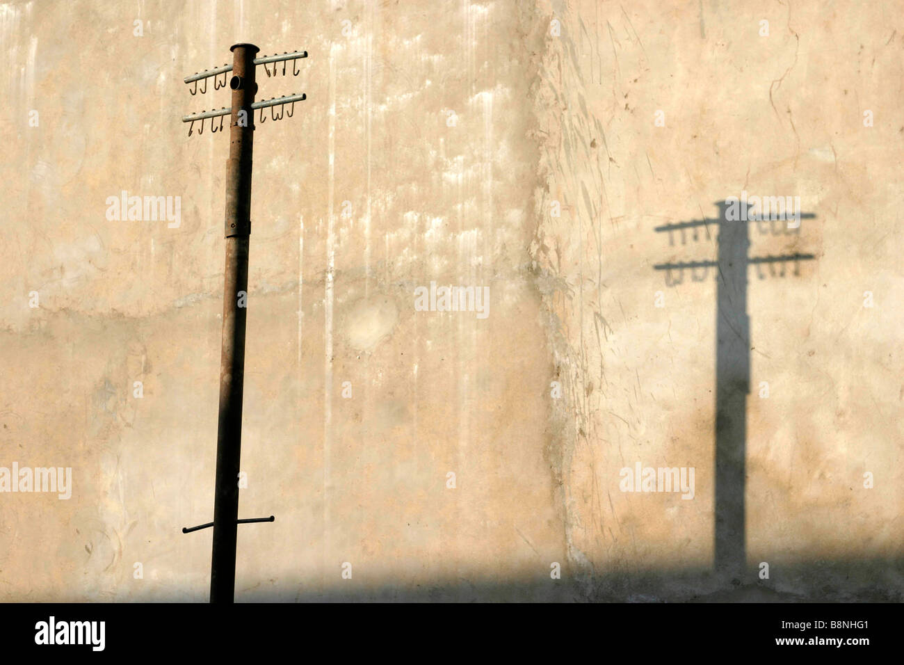 Telegraph pole in India Stock Photo - Alamy