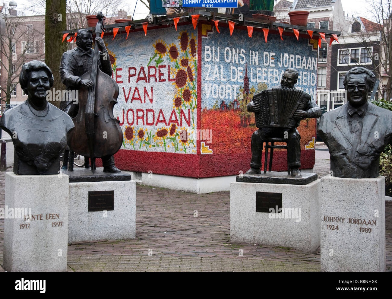 Dutch Musical Icons in Bronze Amsterdam Stock Photo - Alamy