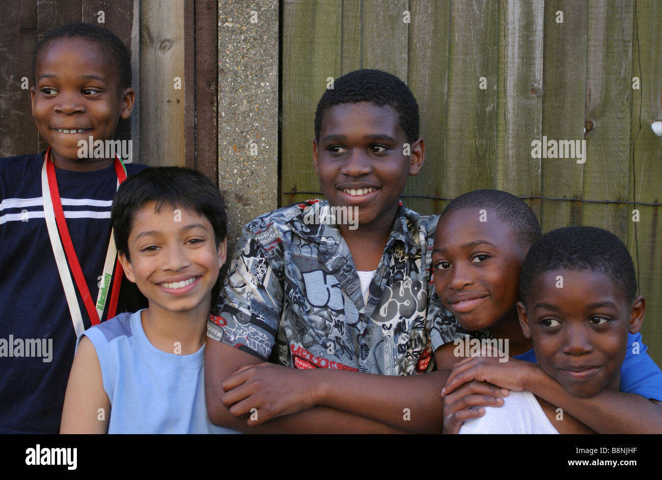 African children standing heads in hi-res stock photography and images ...