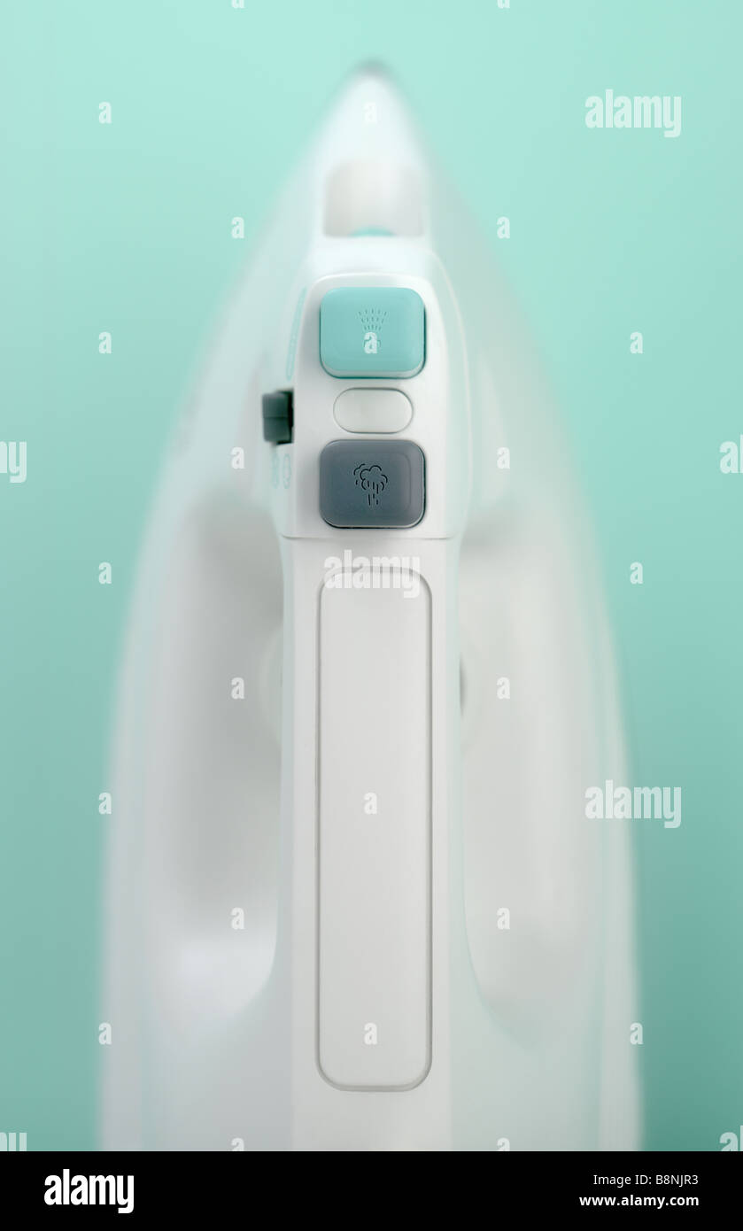 modern plastic steam iron Stock Photo - Alamy