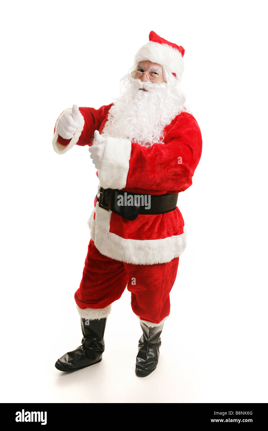 Santa clause at Christmas isolated on white background Stock Photo - Alamy