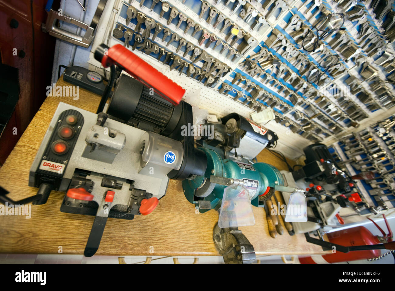 Display of keys blanks for cutting at shoe repairers in louth, lincs ...