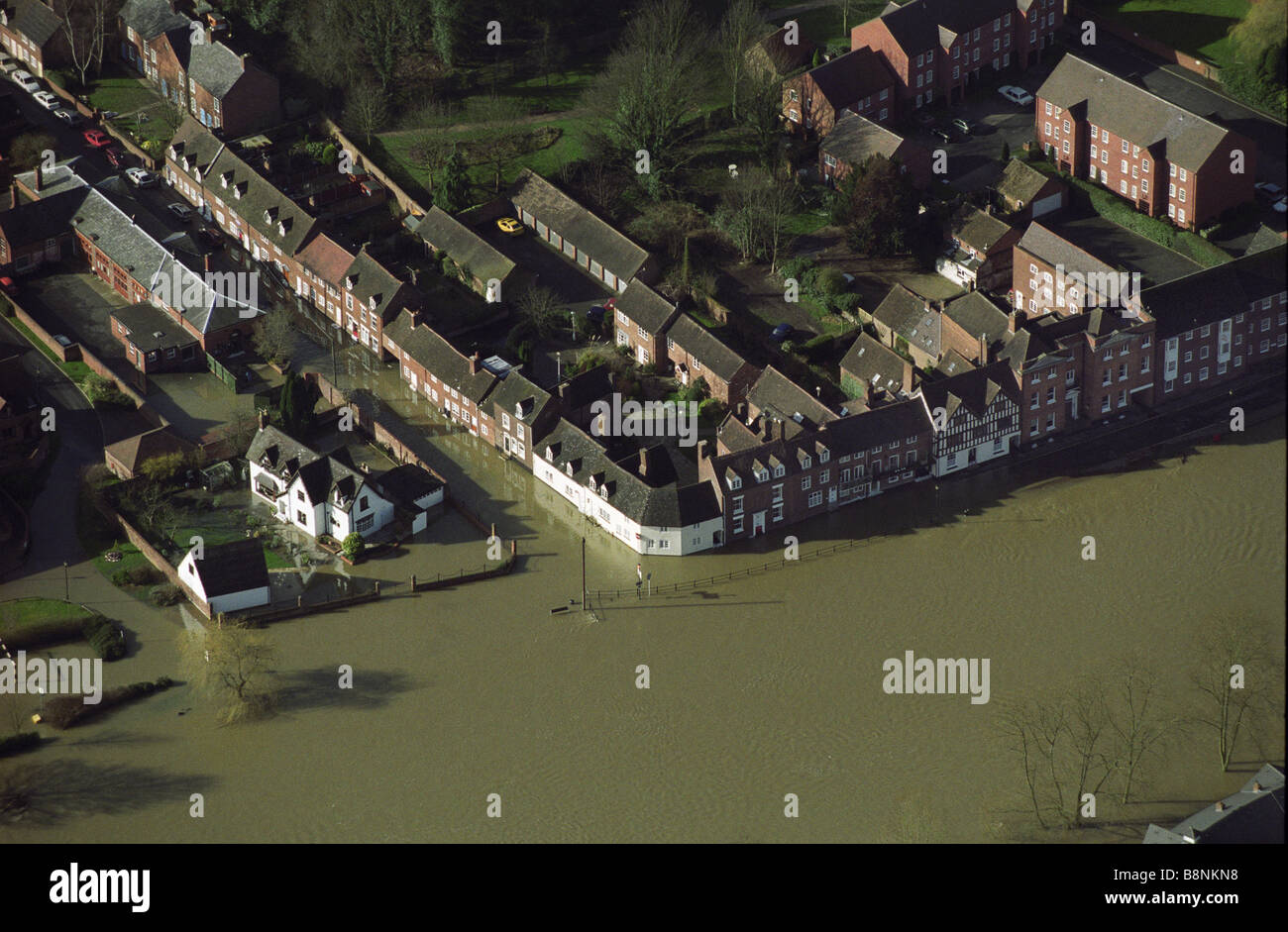 River Severn in flood at Bewdley Worcestershire England Uk Stock Photo ...