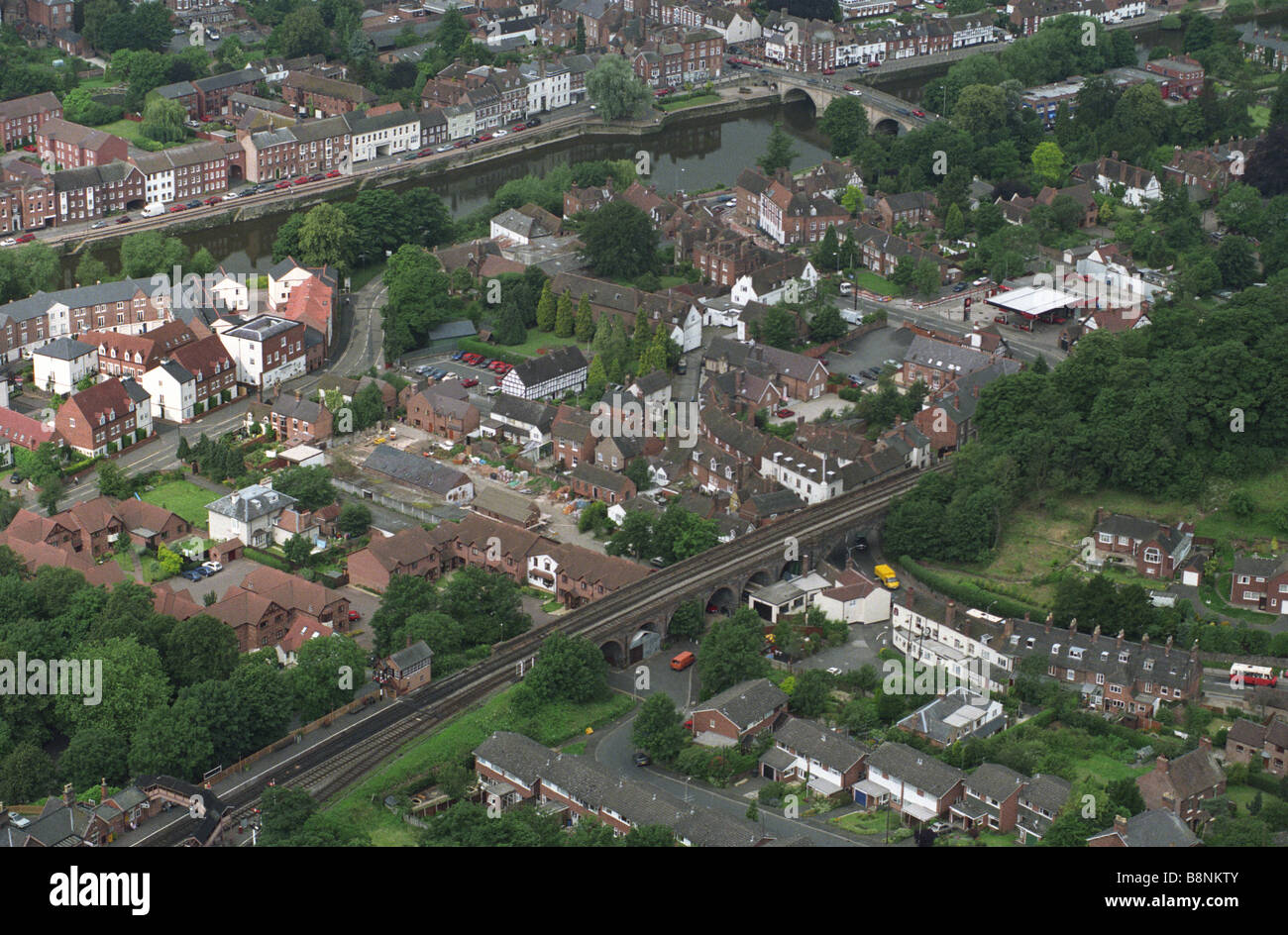 Aerial view of Bewdley Worcestershire England Uk Stock Photo - Alamy