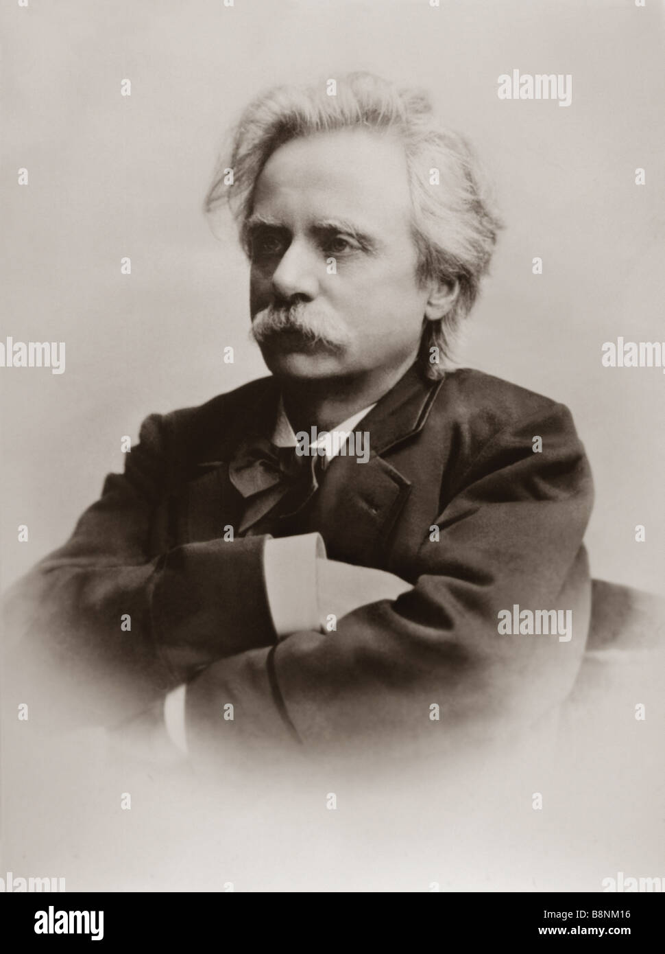 Edvard Hagerup Grieg (1843-1907) - Portrait of Norwegian composer Stock ...