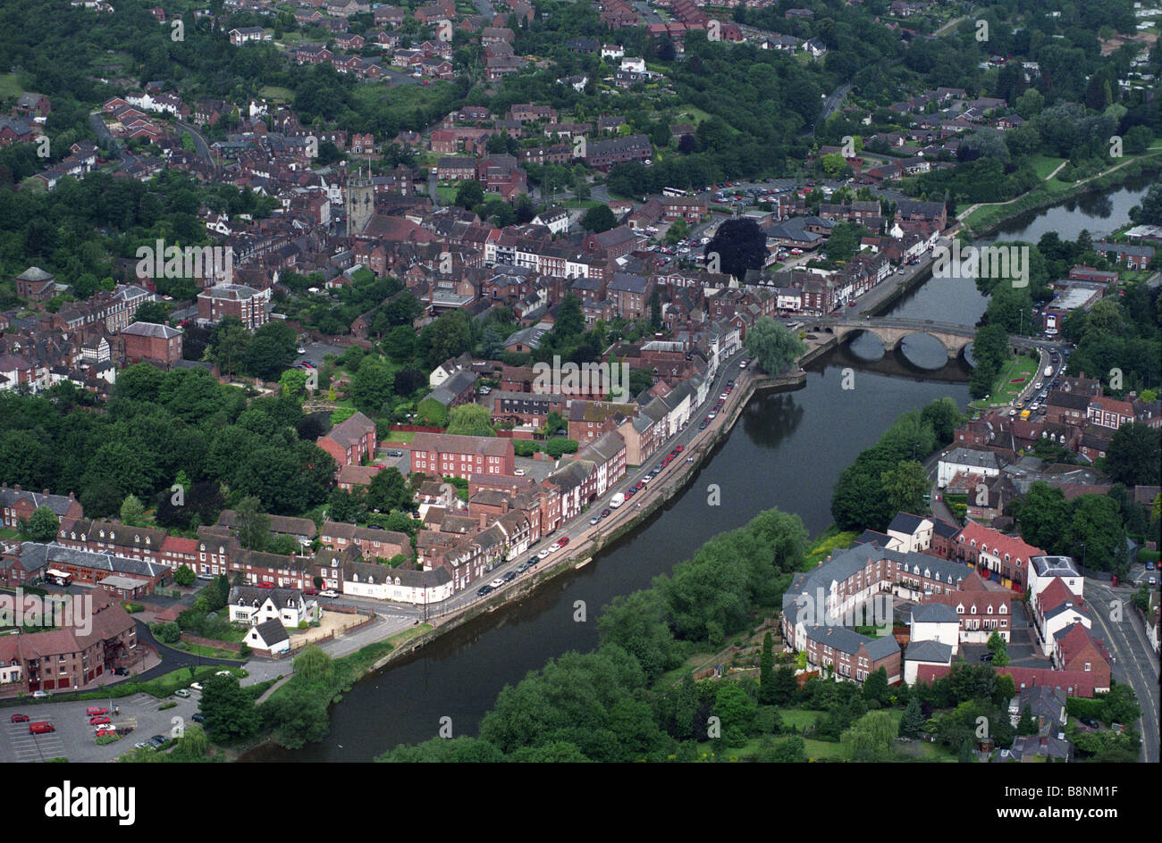 Aerial view of Bewdley Worcestershire England Uk Stock Photo - Alamy