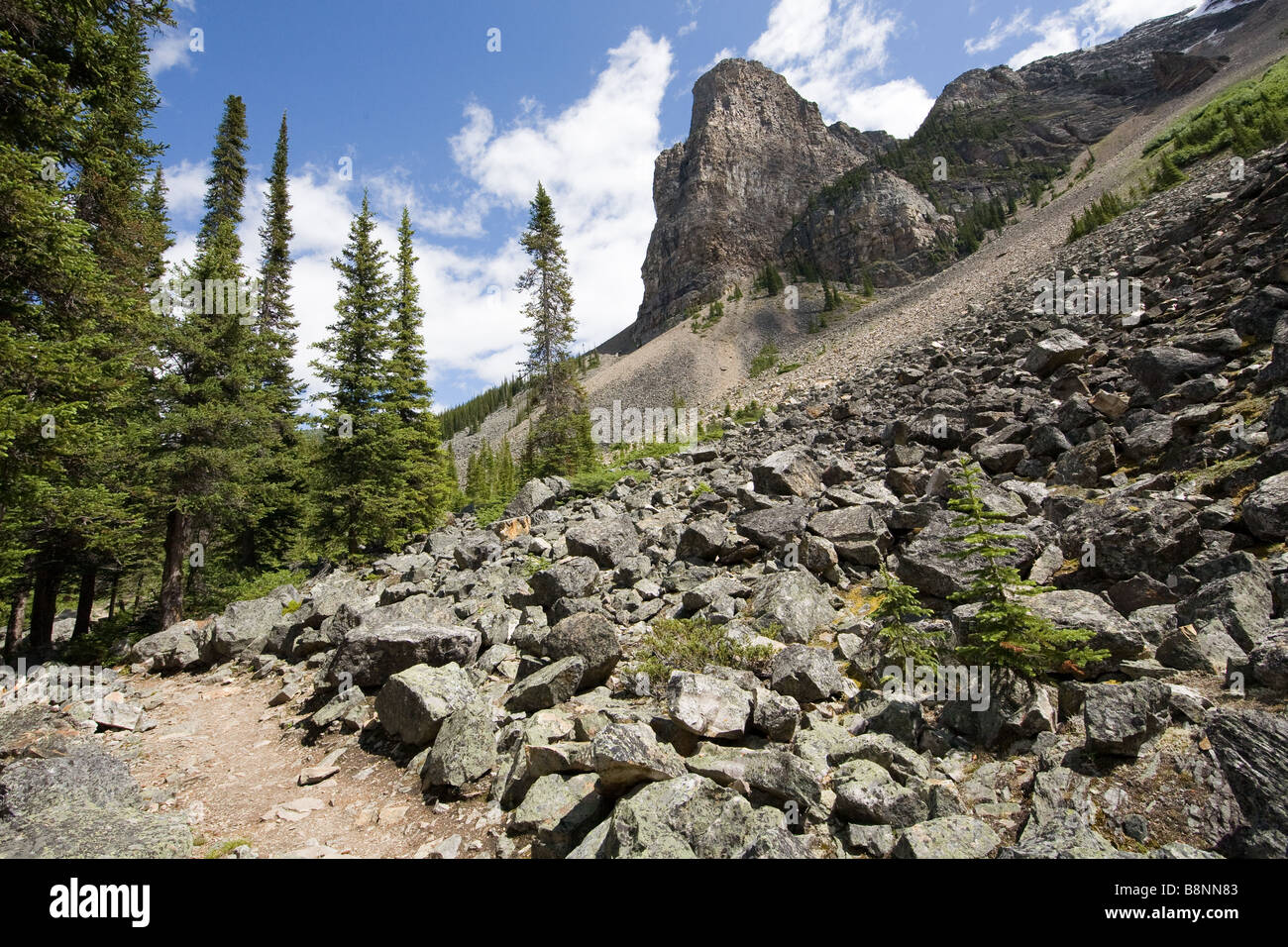 land slide in the rockies Stock Photo - Alamy