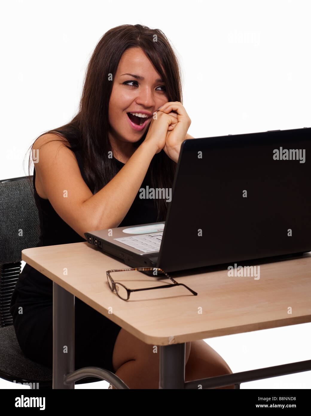 Tired receptionist hi-res stock photography and images - Alamy