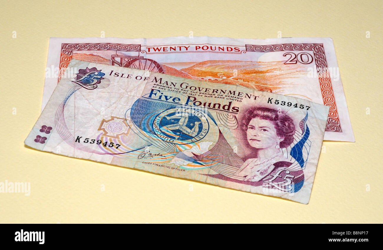 Isle of Man Banknotes Stock Photo - Alamy