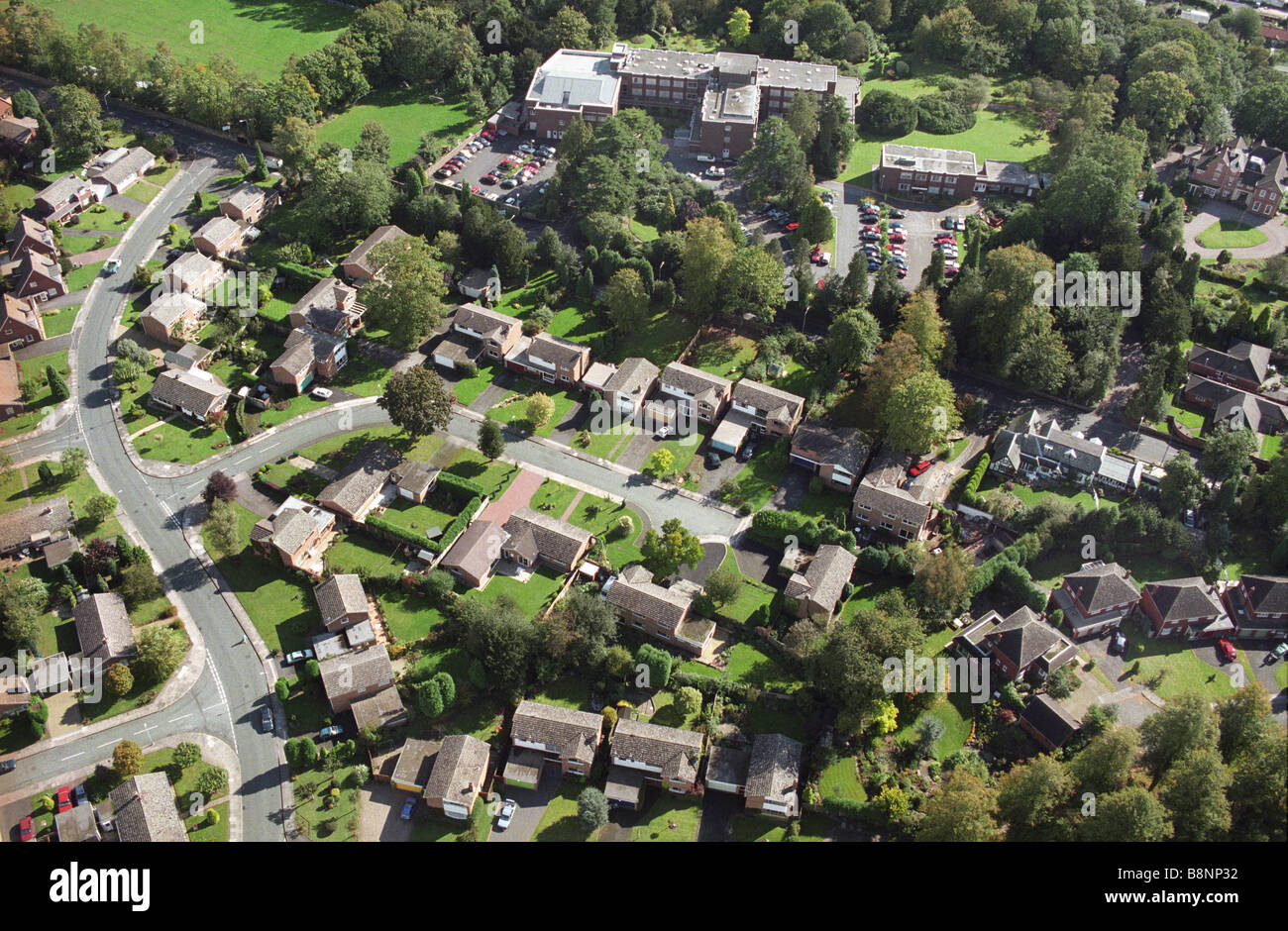 Aerial view nuffield hospital wood hi-res stock photography and images ...