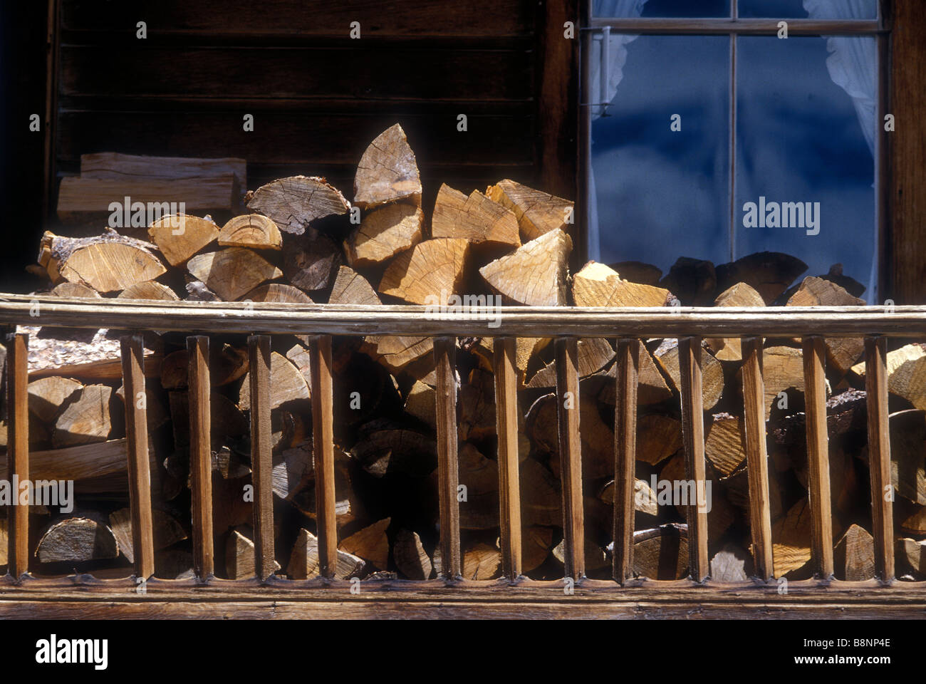 Piled fire logs near hi-res stock photography and images - Alamy