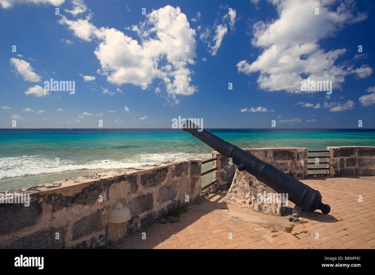 English iron cannons from 17th century at Needham's Point, Barbados ...