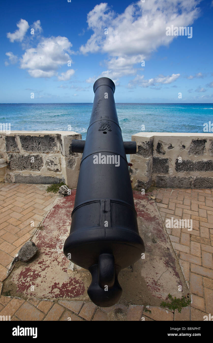 Artificial cannon at Needham's Point, Barbados, "St. Michael Stock ...